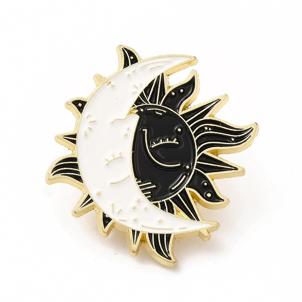 Sun & Moon Enamel Pins – Jelly Metal