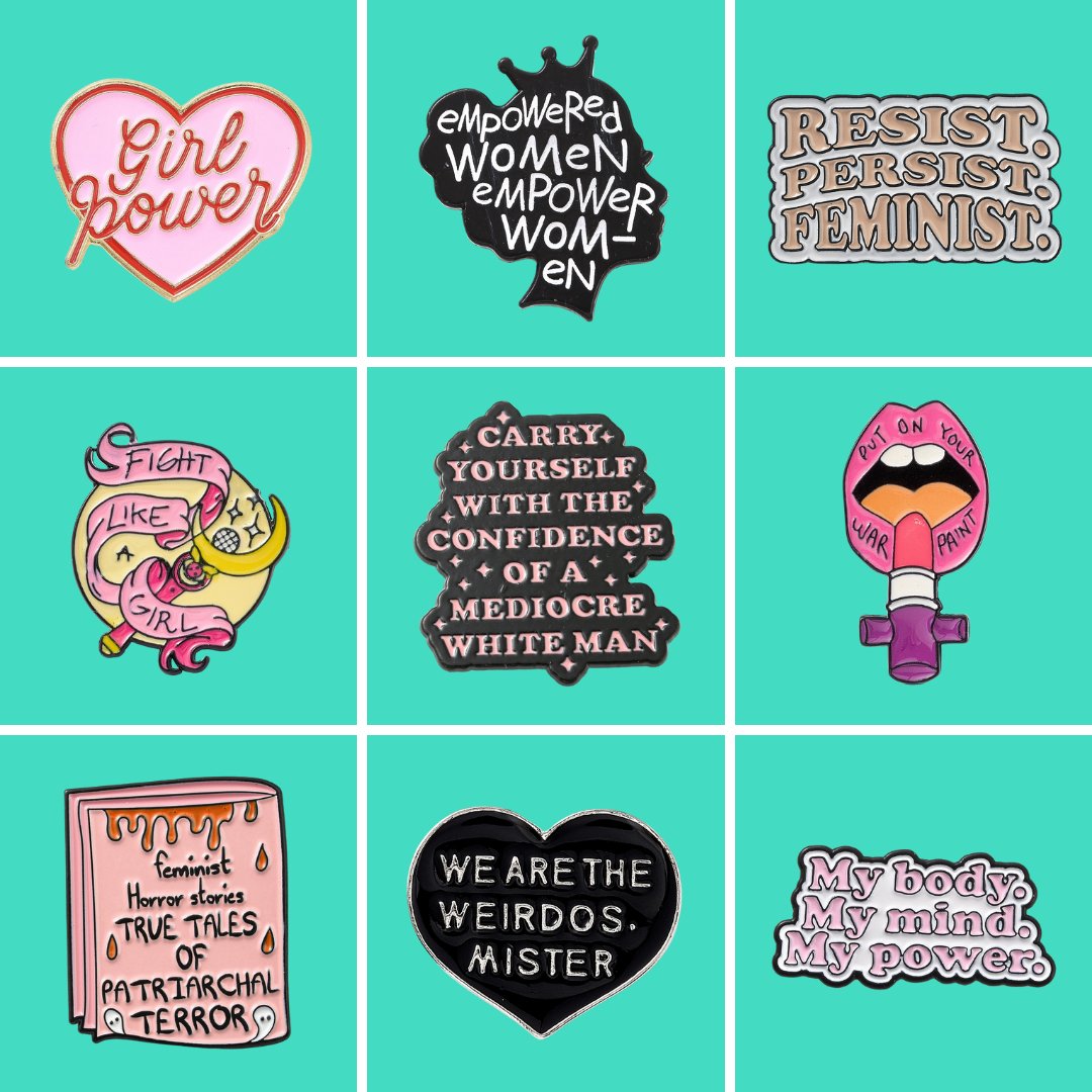 Empowerment Enamel Pins – Jelly Metal